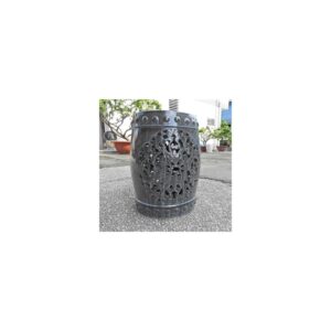 international caravan isfahani garden stool gray