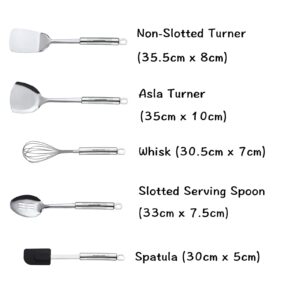 Maphyton Cooking Utensil Set, 11 PCS Stainless Steel Kitchen Utensil Set, Nonstick Kitchen Gadgets Cookware Set with Spatula