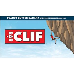 CLIF BAR - Peanut Butter Banana with Dark Chocolate Flavor - Made with Organic Oats - Non-GMO - Plant Based - Energy Bars - 2.4 oz. (12 Pack)