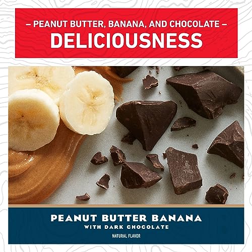 CLIF BAR - Peanut Butter Banana with Dark Chocolate Flavor - Made with Organic Oats - Non-GMO - Plant Based - Energy Bars - 2.4 oz. (12 Pack)