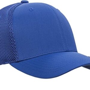 Flexfit Unisex Ultrafibre Airmesh Fitted Trucker Hat, Royal, Large-X-Large