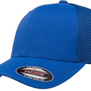 Flexfit Unisex Ultrafibre Airmesh Fitted Trucker Hat, Royal, Large-X-Large