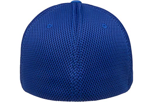 Flexfit Unisex Ultrafibre Airmesh Fitted Trucker Hat, Royal, Large-X-Large