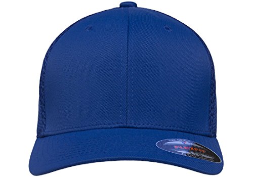 Flexfit Unisex Ultrafibre Airmesh Fitted Trucker Hat, Royal, Large-X-Large