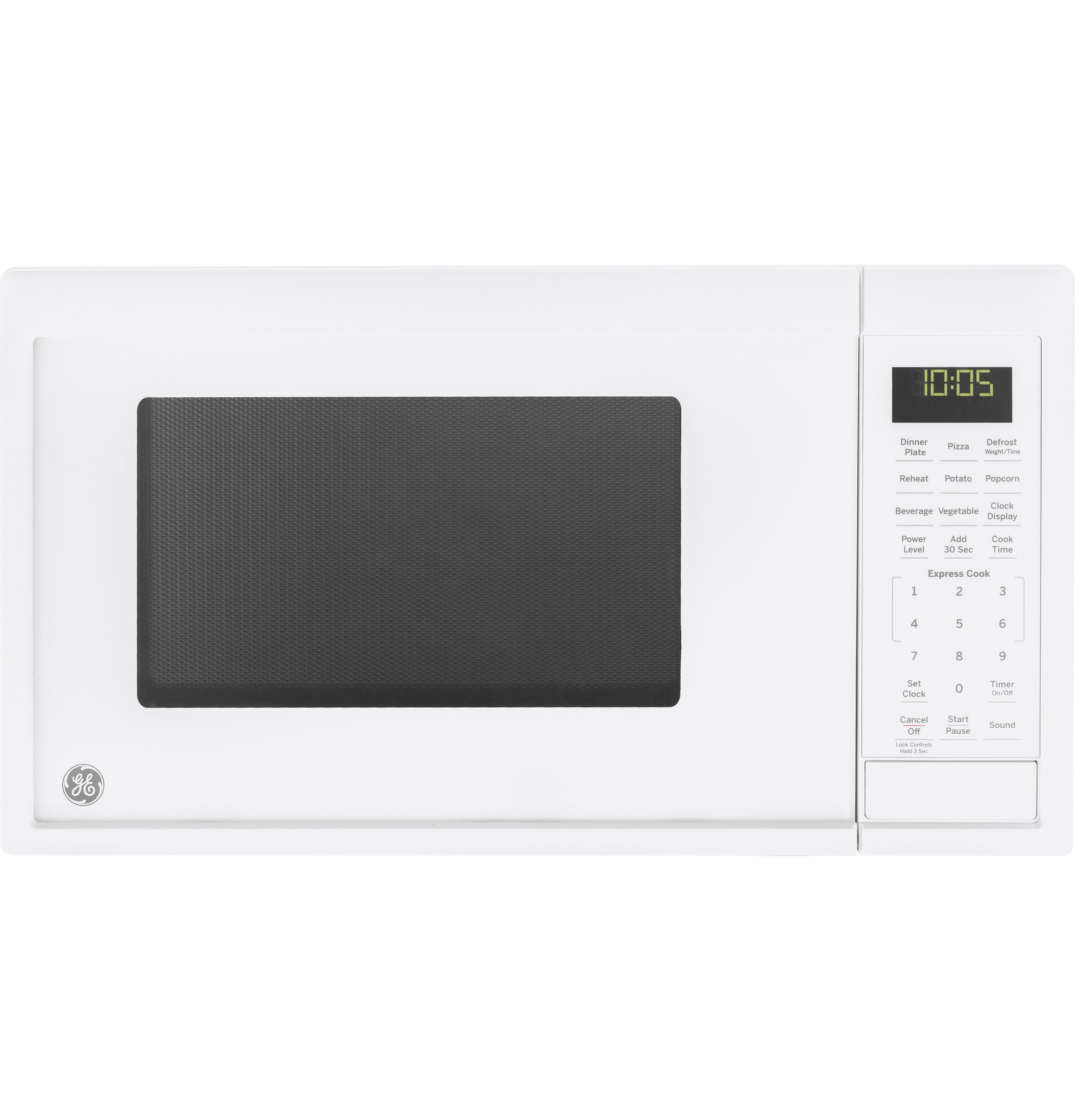 GE Countertop Microwave Oven | 0.9 Cubic Feet Capacity, 900 Watts | Kitchen Essentials for the Countertop or Dorm Room | White