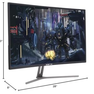 Sceptre C325B-144R 32" 144Hz 1800R Curved AMD FreeSync Gaming Monitor 1920x1080 HDMI DisplayPort Metal Black 2018