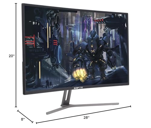 Sceptre C325B-144R 32" 144Hz 1800R Curved AMD FreeSync Gaming Monitor 1920x1080 HDMI DisplayPort Metal Black 2018