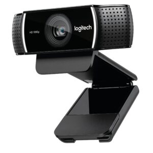 Logitech C922x Pro Stream Webcam Full 1080p HD Camera Background Replacement Technology for YouTube or Twitch Streaming (Renewed)