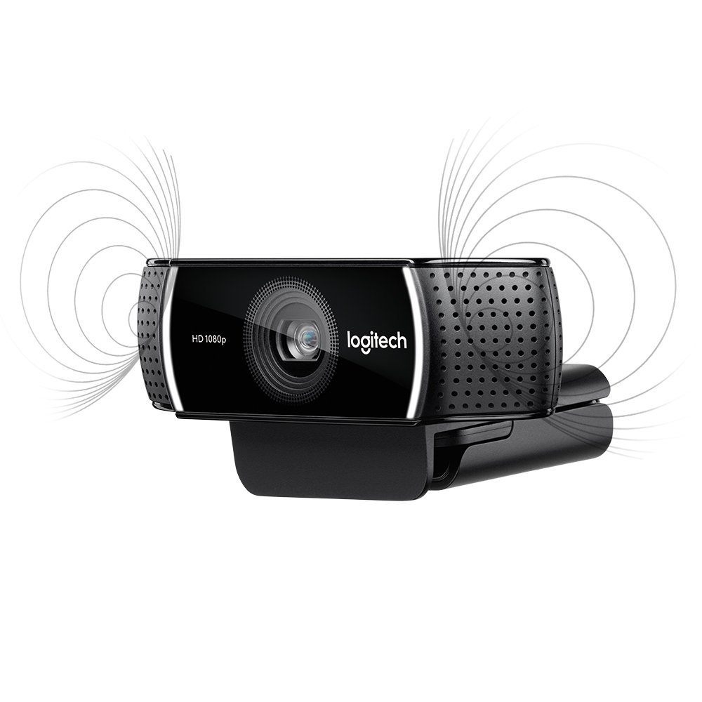 Logitech C922x Pro Stream Webcam Full 1080p HD Camera Background Replacement Technology for YouTube or Twitch Streaming (Renewed)