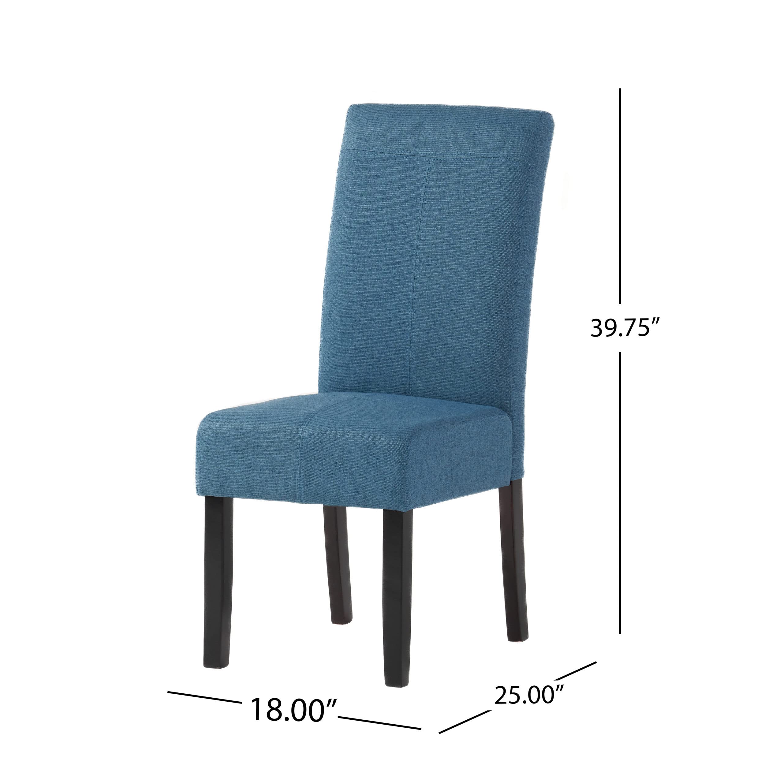 Christopher Knight Home Pertica Fabric Dining Chairs, 2-Pcs Set, Blue