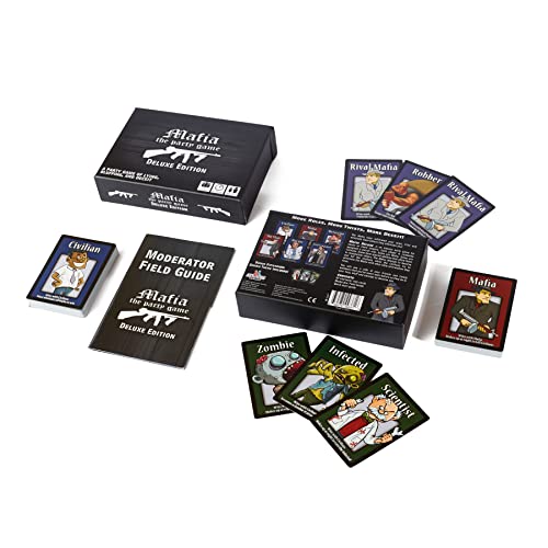 Apostrophe Games Mafia The Party Game Deluxe Edition – A Game of Lying, Bluffing and Deceit– Card Game, Adults and Teens – Board Game