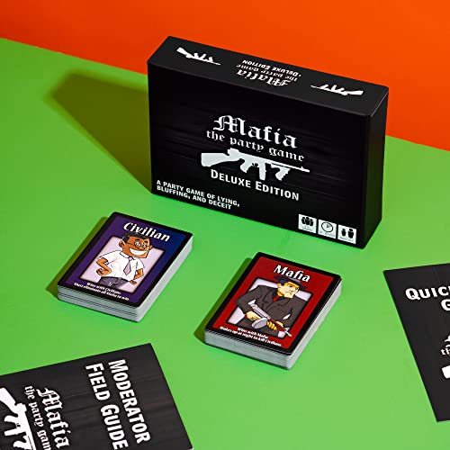 Apostrophe Games Mafia The Party Game Deluxe Edition – A Game of Lying, Bluffing and Deceit– Card Game, Adults and Teens – Board Game