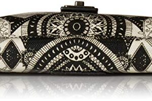 Sakroots Large Coated Canvas Smartphone Crossbody Bag, Black/White Wanderlust