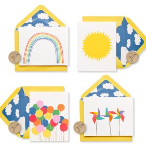 Papyrus Blank Cards with Envelopes, Little Box of Happy (20-Count)