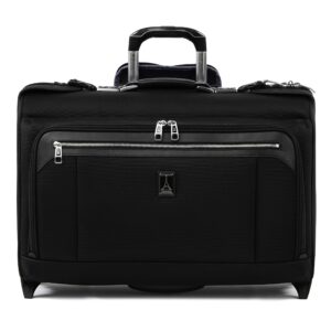 travelpro platinum elite carry-on rolling garment bag, men and women, shadow black, 22-inch