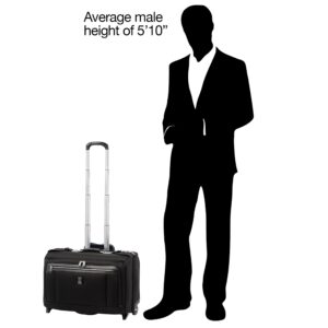 Travelpro Platinum Elite Carry-On Rolling Garment Bag, Men and Women, Shadow Black, 22-Inch