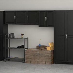 Systembuild Evolution Kendall 16" Utility Storage Cabinet, Black