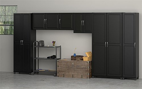 Systembuild Evolution Kendall 16" Utility Storage Cabinet, Black