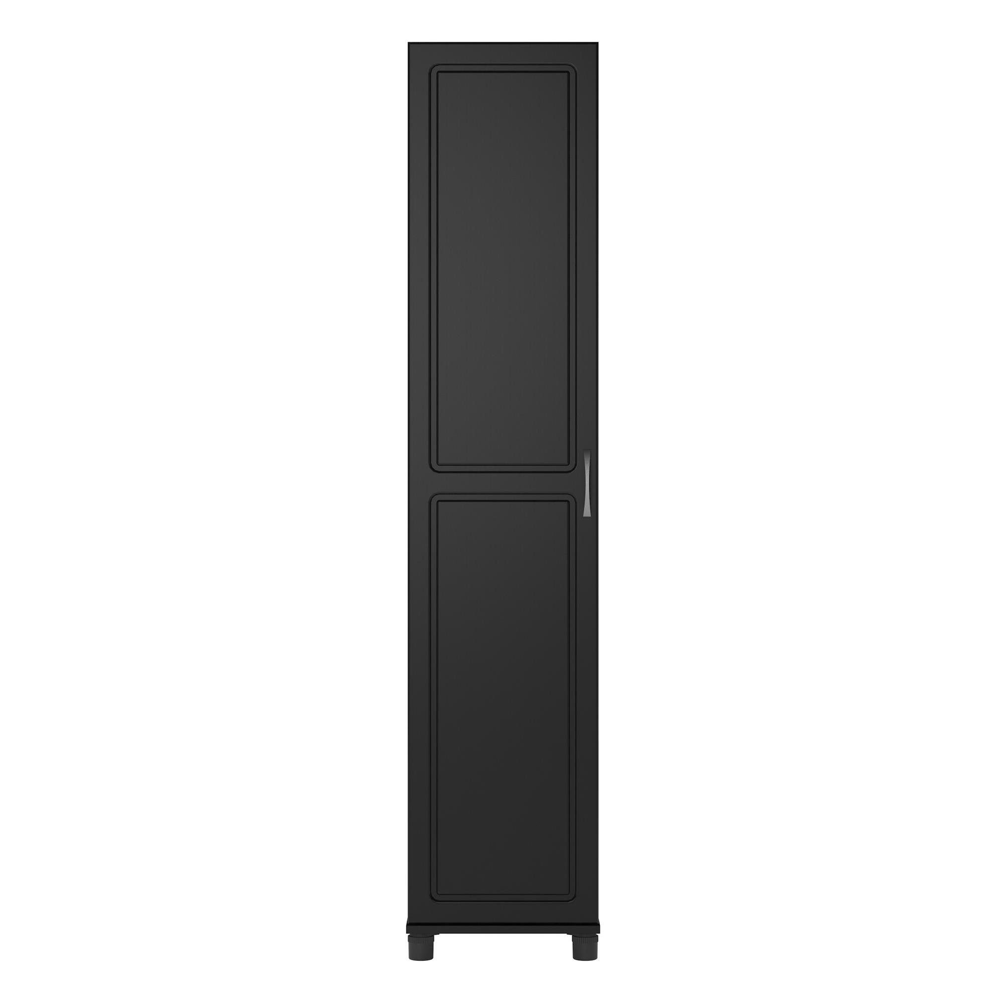 Systembuild Evolution Kendall 16" Utility Storage Cabinet, Black