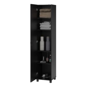 Systembuild Evolution Kendall 16" Utility Storage Cabinet, Black