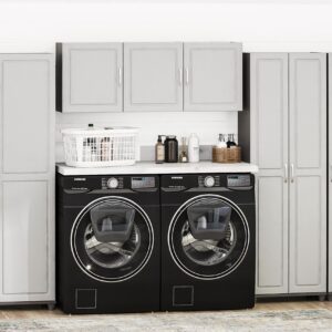 SystemBuild Kendall 54" Wall Cabinet in Gray