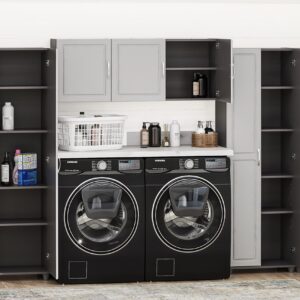 SystemBuild Kendall 54" Wall Cabinet in Gray