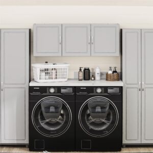 SystemBuild Kendall 54" Wall Cabinet in Gray