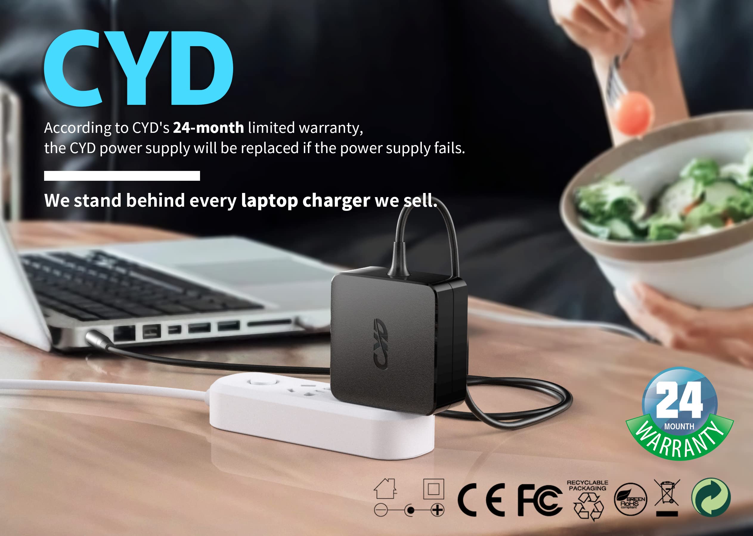 CYD 44w Tablet-Computer Chargers Compatible for Surface Laptop Go 2 3 4, Surface book 2 Surface-laptop pro 3 pro 4 pro 5, laptop-charger for Surface 1706 1800 1735 1736