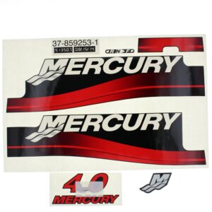 mercury marine/mercruiser new oem quicksilver 4-cycle decal set, 37-883592a06