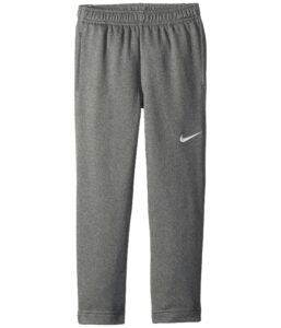 nike kids boy's therma ko fleece pants (little kids) dark grey heather 7 little kids