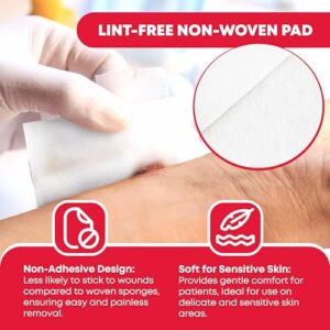 Ever Ready First Aid Non-Woven Sponges, Wound Care, Skin Care, 4" x 4", 4 Ply - 800 Count