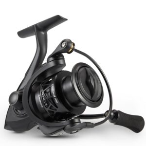 piscifun carbon x spinning reels, light to 7.7oz, 6.2:1 high speed gear ratio, carbon frame and rotor, 10+1 shielded bb, smooth powerful freshwater spinning fishing reel, 2000 series