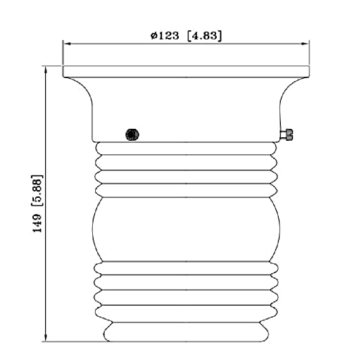 Design House 587238 Jelly Jar 1-Light Indoor/Outdoor Flush Mount Ceiling Light, Oil Rubbed Bronze