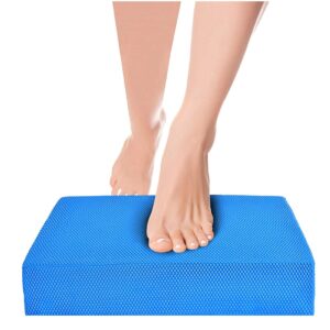 balance board foam pad, yoga mat small, size 12.2x9.4x2.4inch rocker board physical therapy pads, non slip knee cushioned boards mat for dancer balancing exercises, women kid fitness training yoga mat