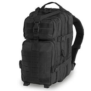 highland tactical men's vantage tactical backpack, black, one size