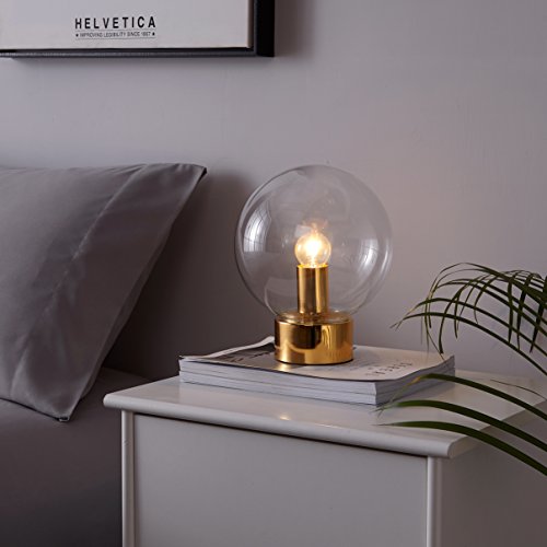 Urban Shop Bulb Orb Lamp, Gold