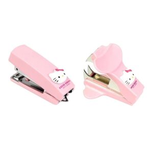 sanrio hello kitty office school stationery stapler + staple remover set