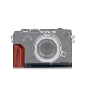 wepoto gp-ecg4 grip quick mounting plate promote traction protect camera no suffer abrasion for olympus pen-f