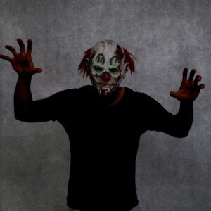 longpo Halloween Scary Evil Clown Mask Horror Face Zombie Costume