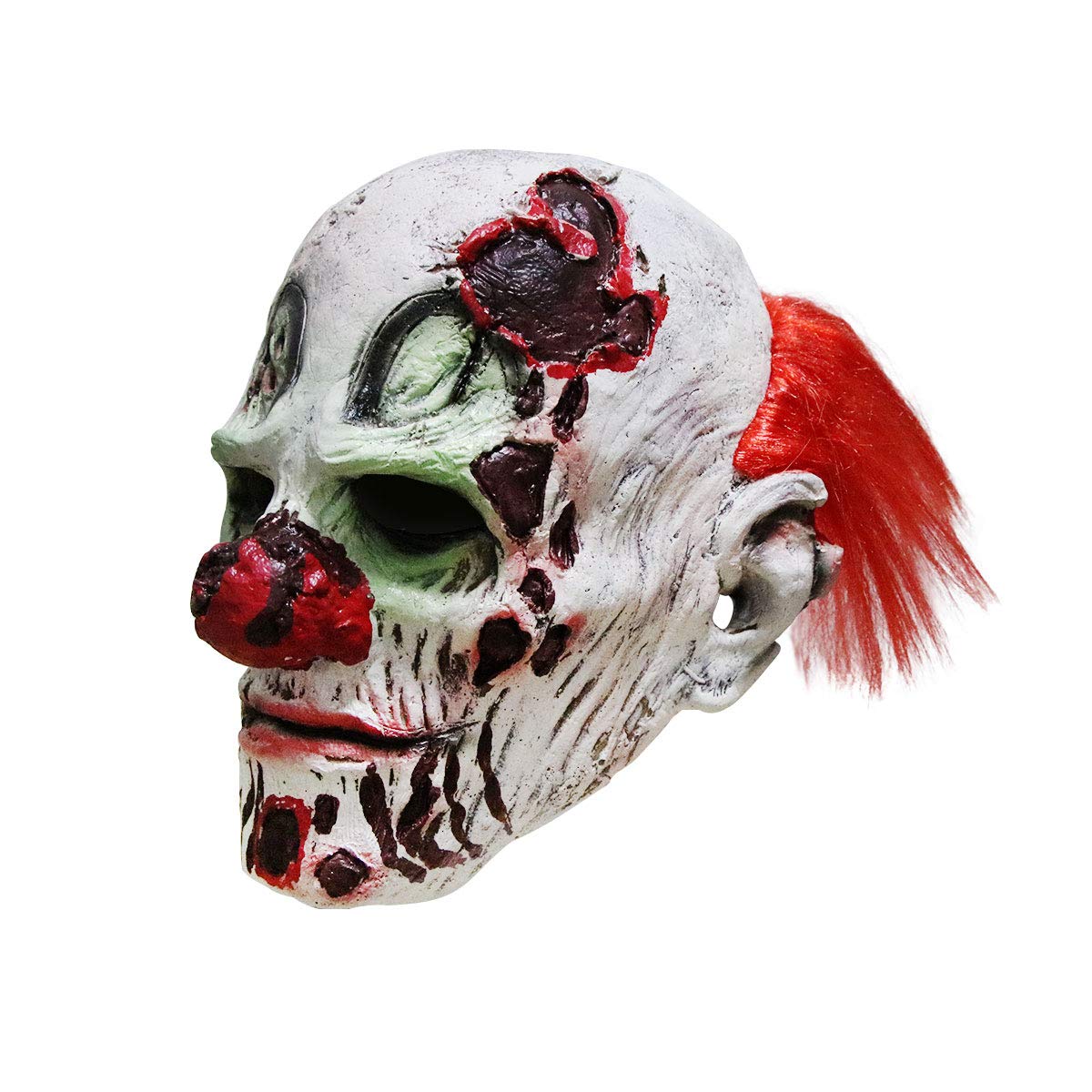 longpo Halloween Scary Evil Clown Mask Horror Face Zombie Costume