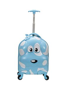 rockland jr. kid's my first luggage - hardside spinner luggage, puppy, carry-on 16-inch