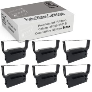 mars pos ribbons compatible with citizen dp600 3550 black ribbon 6 pack