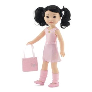 emily rose 14.5 inch doll clothes 7 piece doll ballerina dancer outfit including ballet doll shoes | gift boxed! | compatible with 14.5" wellie wishers and glitter girls dolls