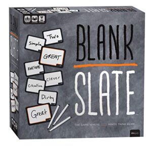 blank slate™ - the game where great minds think alike | fun family friendly word association party game, 3 to 8 players, black-88