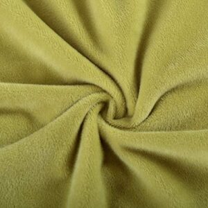 EVOLIVE Soft Micromink, Faux Fur, Faux Suede, Faux Velvet Body Pillow Cover 21"x54" Replacement with Zipper Closure (21"x54" Body Pillow Cover, Lime)