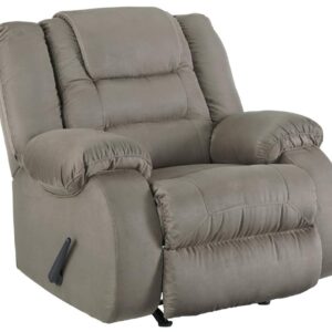 Signature Design by Ashley McCade Contemporary Manual Pull Tab Rocker Recliner, Gray