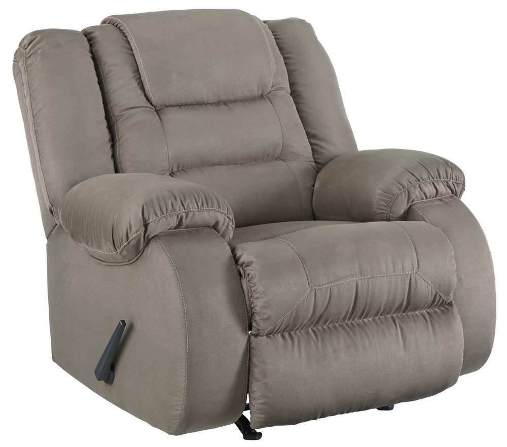 Signature Design by Ashley McCade Contemporary Manual Pull Tab Rocker Recliner, Gray