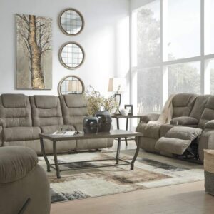 Signature Design by Ashley McCade Contemporary Manual Pull Tab Rocker Recliner, Gray