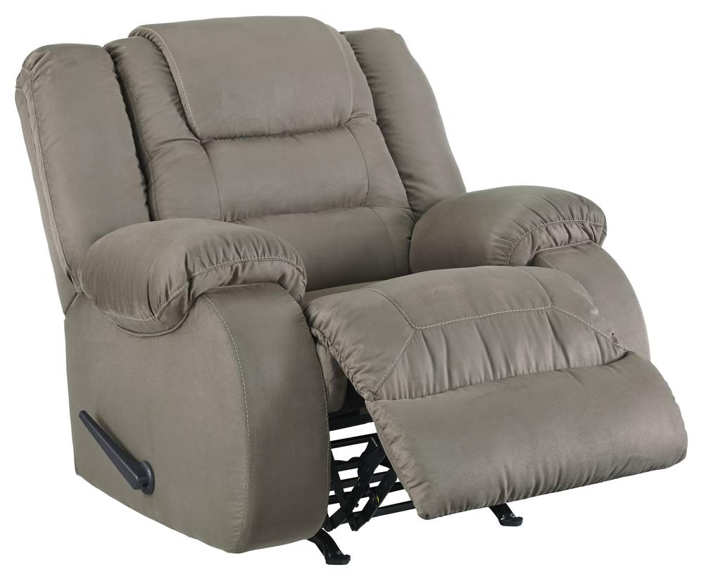 Signature Design by Ashley McCade Contemporary Manual Pull Tab Rocker Recliner, Gray