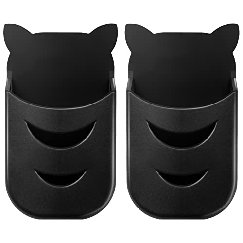 Motiexic Universal Remote Holders Compatible with All Roku Remote Holder(2 Pack), TCL/Hitachi/LG/Sharp/Insignia/Onn/RCA/Hisense/JVC/Element/Westinghouse Roku Remote Roku Stick + Roku Box(Black)